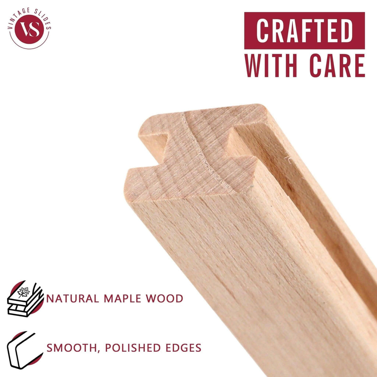 20-Inch Skinny Wood Drawer Slide | Vintage Slides